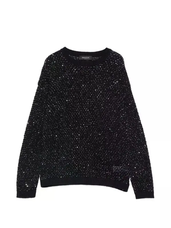 Fabiana Filippi Sequin-embellished Open-knit Sweater