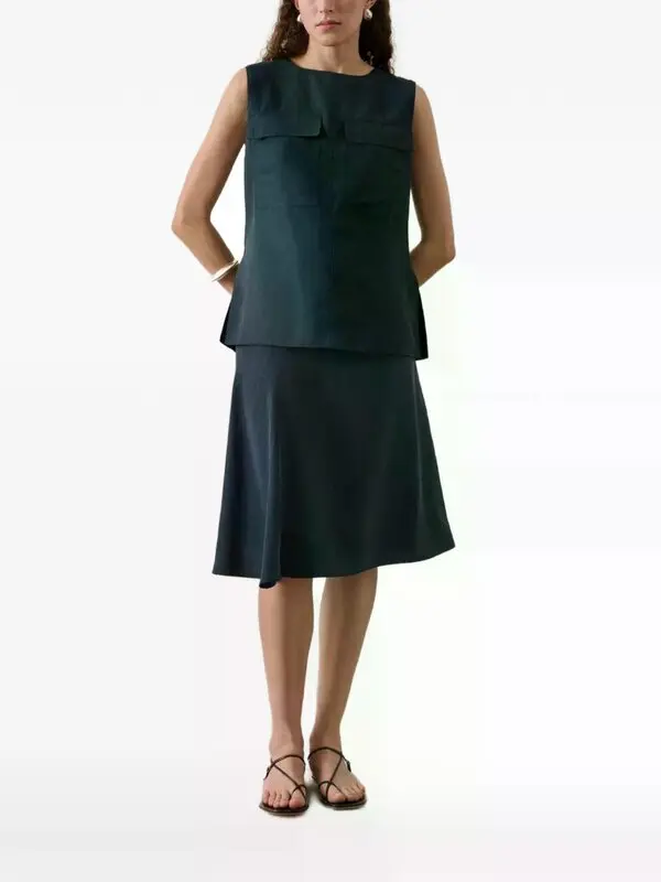 Soeur Flap-pocket Sleeveless Top