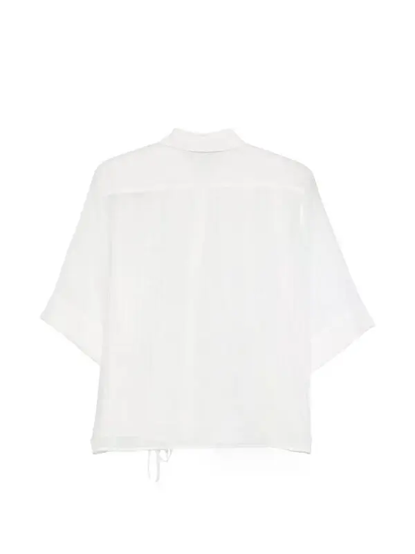 Seventy Crinkled Side-tie Blouse