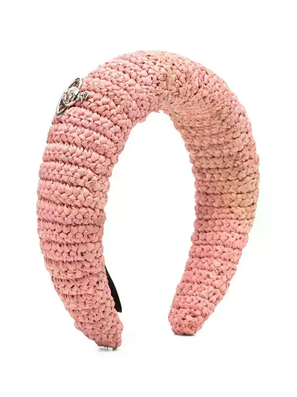 VIVIENNE WESTWOOD Raffia Headband - Pink