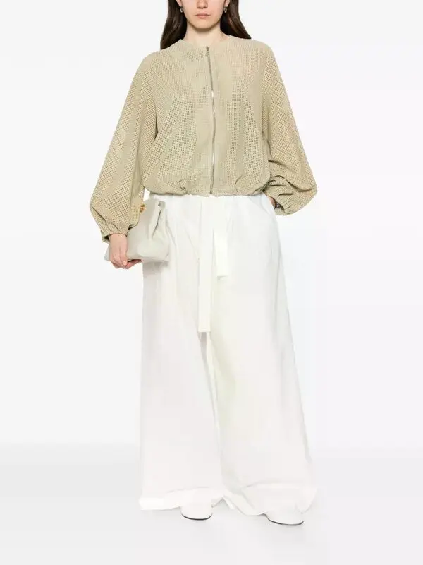 Fabiana Filippi Perforated Zip-up Jacket