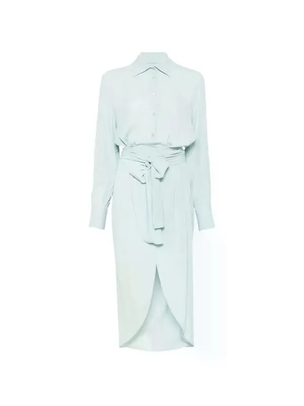 SEMICOUTURE V-neck Midi Dress