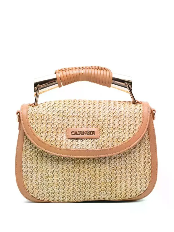 CAFÈNOIR Raffia-effect Tote Bag