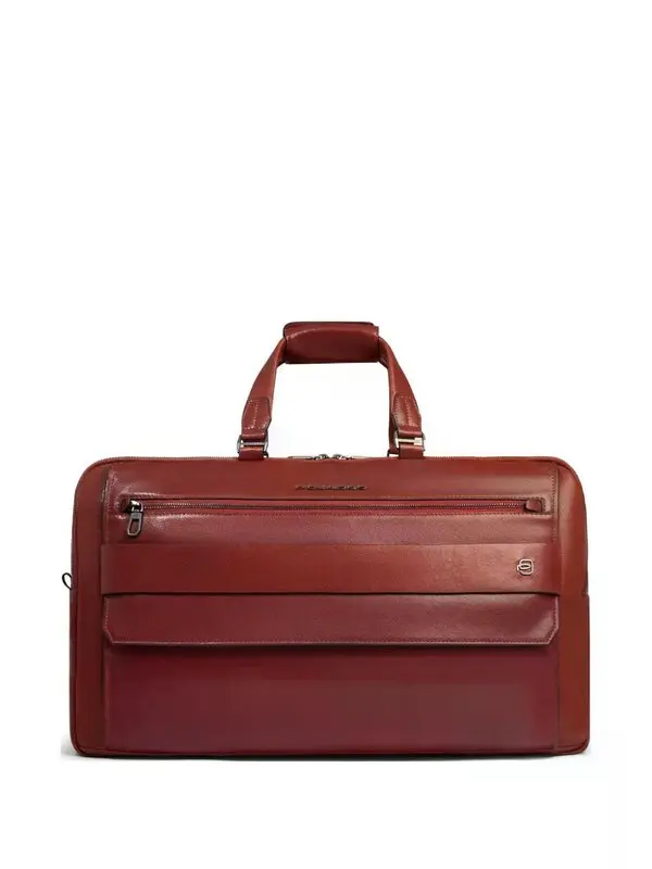 PIQUADRO Leather Duffel Bag - Brown