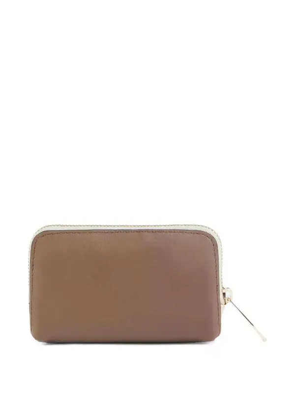 PIQUADRO Logo-plaque Leather Key Holder - Neutrals