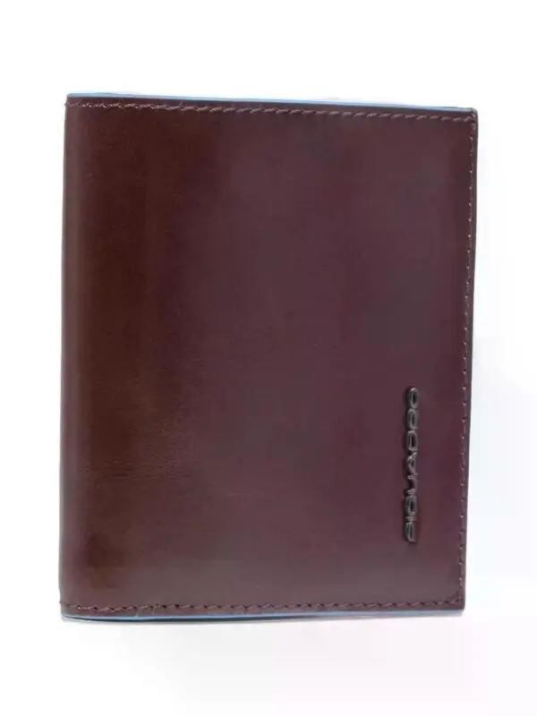 PIQUADRO Logo-plaque Leather Cardholder