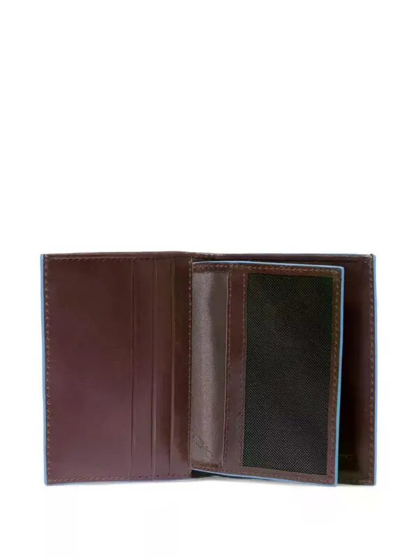 PIQUADRO Logo-plaque Leather Cardholder