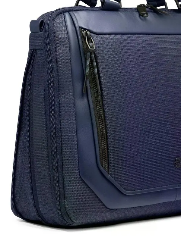 PIQUADRO Expandable Leather-trim Laptop Bag