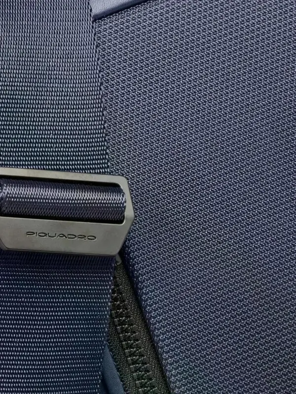PIQUADRO Expandable Leather-trim Laptop Bag