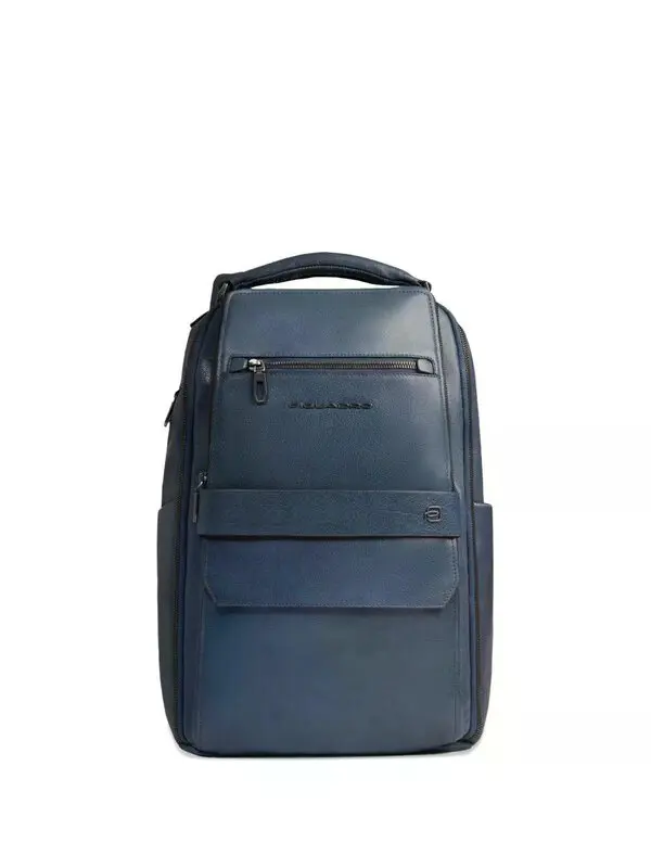 PIQUADRO Leather Laptop Backpack