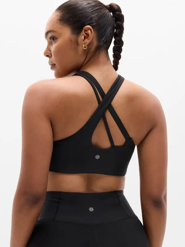 Athleta Circuit Train Sports Bra A-c - Black