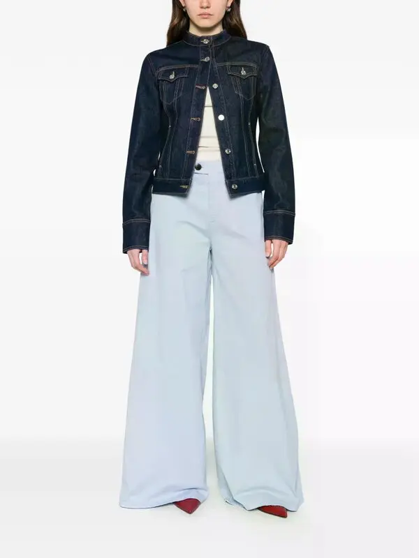 BERWICH Nina Wide-leg Trousers - Blue