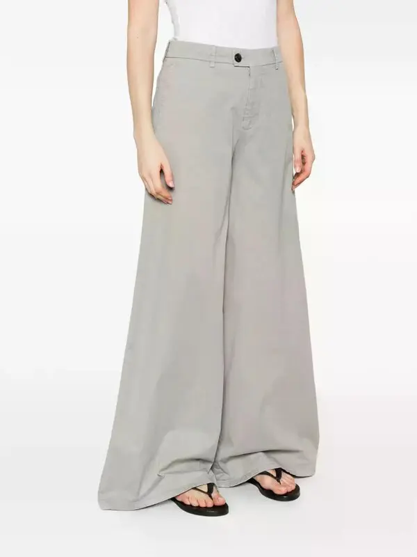 BERWICH Nina Wide-leg Trousers - Grey