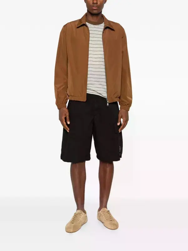 C.P. COMPANY Cotton Rip-stop Lens Cargo Shorts - Black