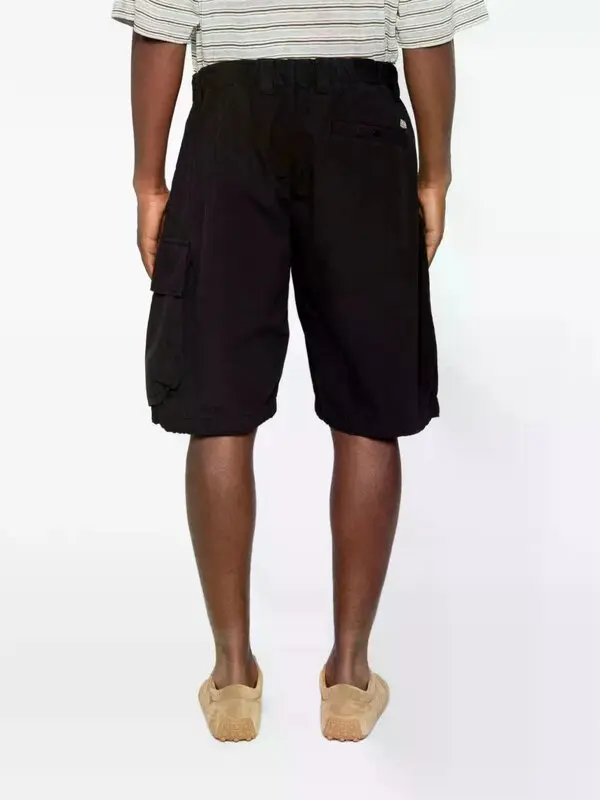 C.P. COMPANY Cotton Rip-stop Lens Cargo Shorts - Black