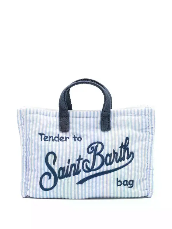 MC2 SAINT BARTH Striped Phone Bag - Blue