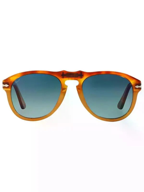 Persol Tortoiseshell Round Frame Sunglasses - Brown