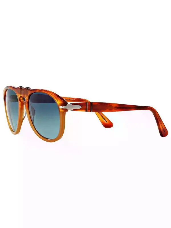 Persol Tortoiseshell Round Frame Sunglasses - Brown