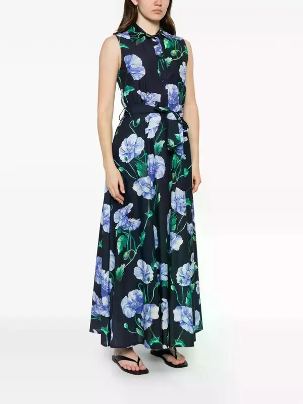 LAVI COUTURE Basilico Floral-print Maxi Dress