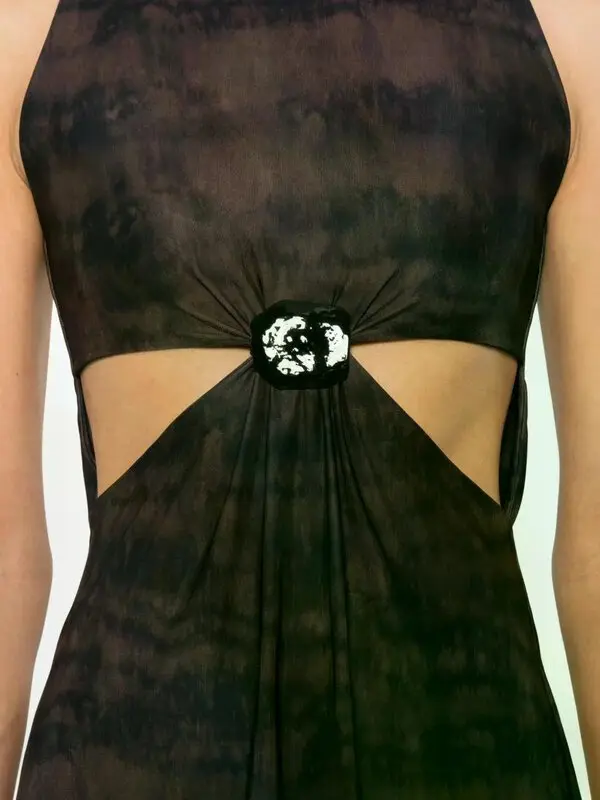 CIA MARÍTIMA Cut-out Detail Midi Dress