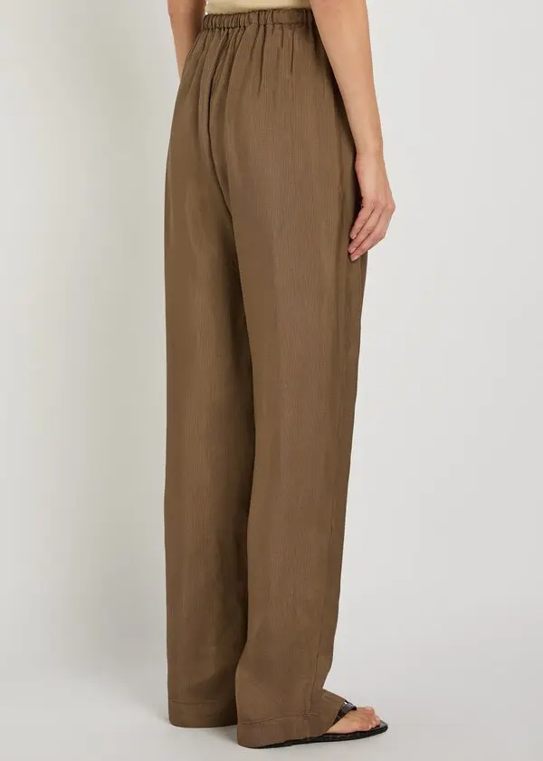 RÓHE Houndstooth Straight-leg Trousers