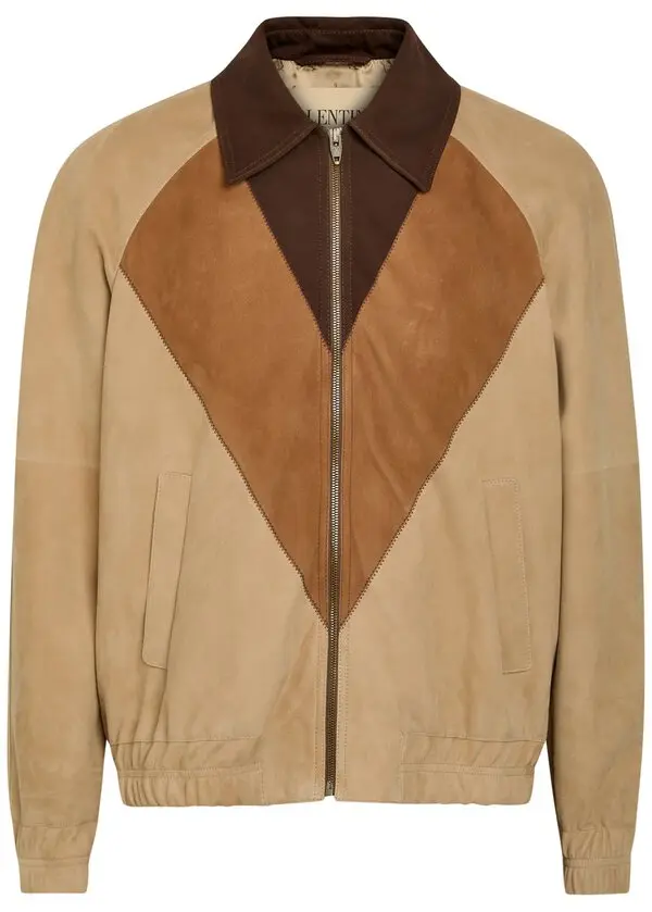 Valentino Garavani Panelled Suede Jacket