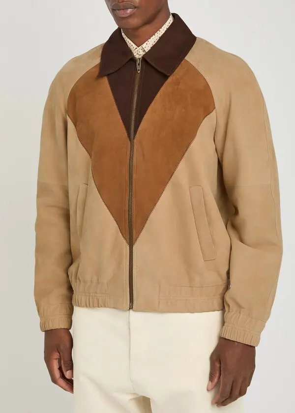 Valentino Garavani Panelled Suede Jacket