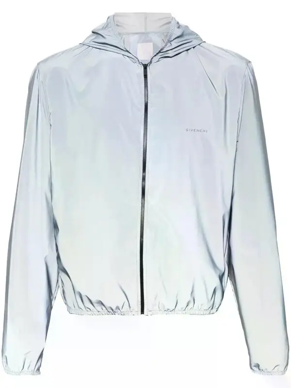 Givenchy Reflective Hooded Windbreaker - Blue