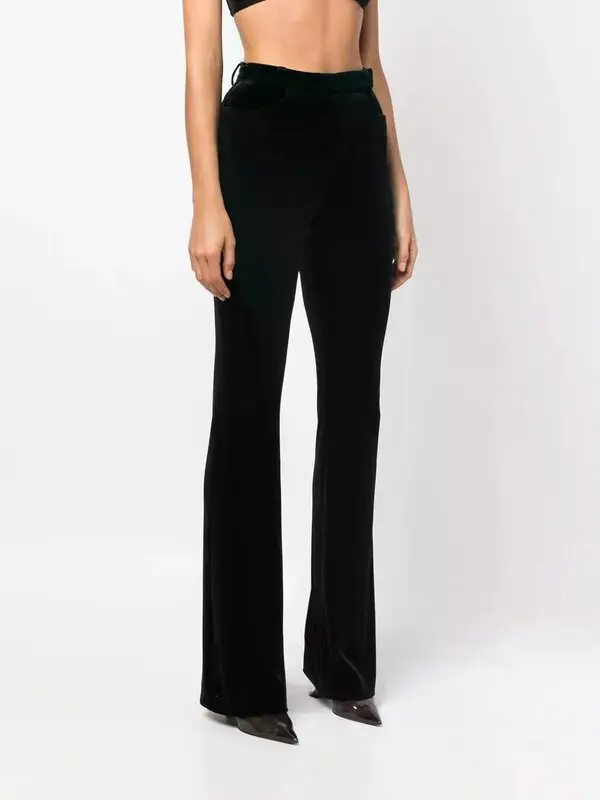 Alexandre Vauthier High-waisted Velvet Trousers