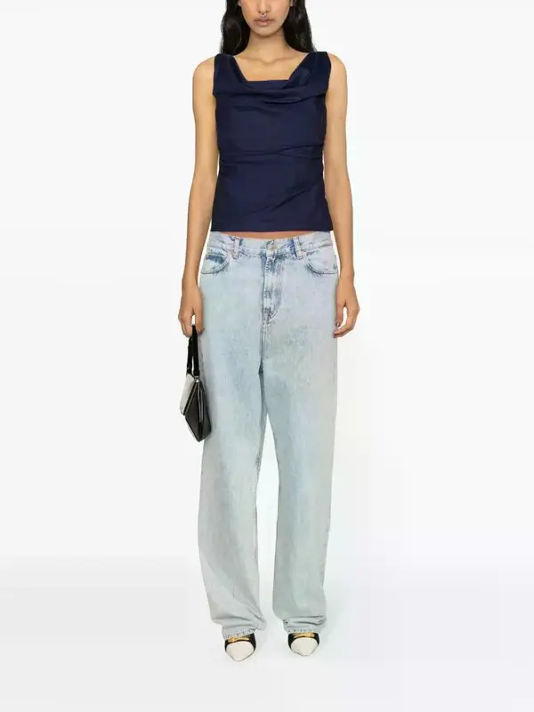 ARMARIUM Draped Sleeveless Wool Top