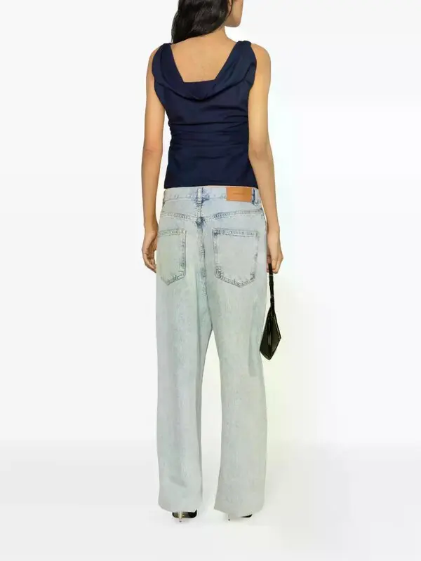 ARMARIUM Draped Sleeveless Wool Top
