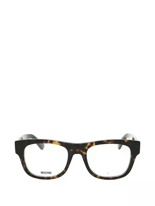 Moschino Logo-detail Eyeglasses - Brown