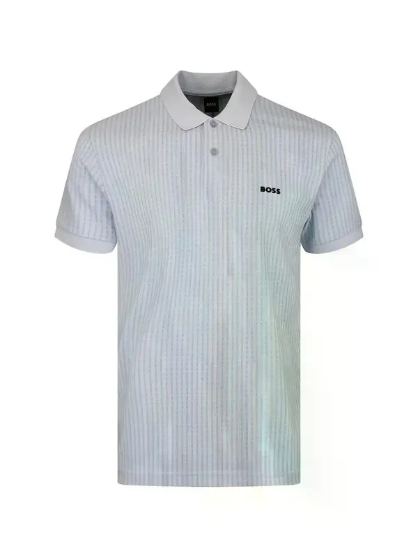 BOSS Cotton-piqué Polo Shirt With All-over Print