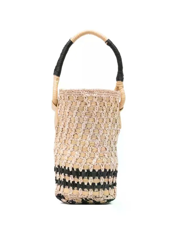 ALYSI Top-handle Bucket Bag - Neutrals