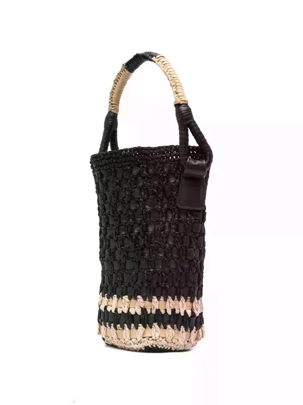 ALYSI Top Handle Bucket Bag - Black