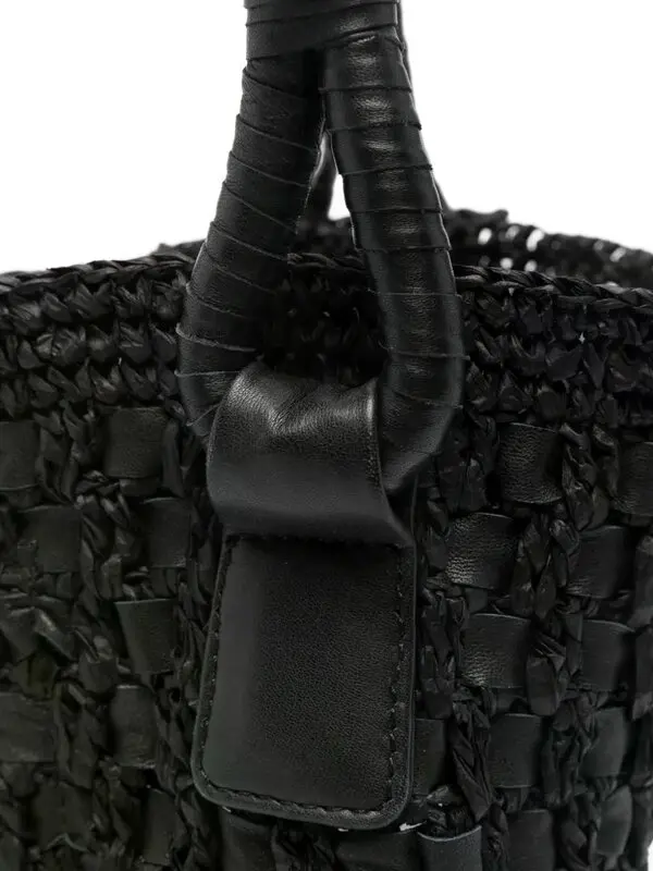 ALYSI Top Handle Bucket Bag - Black