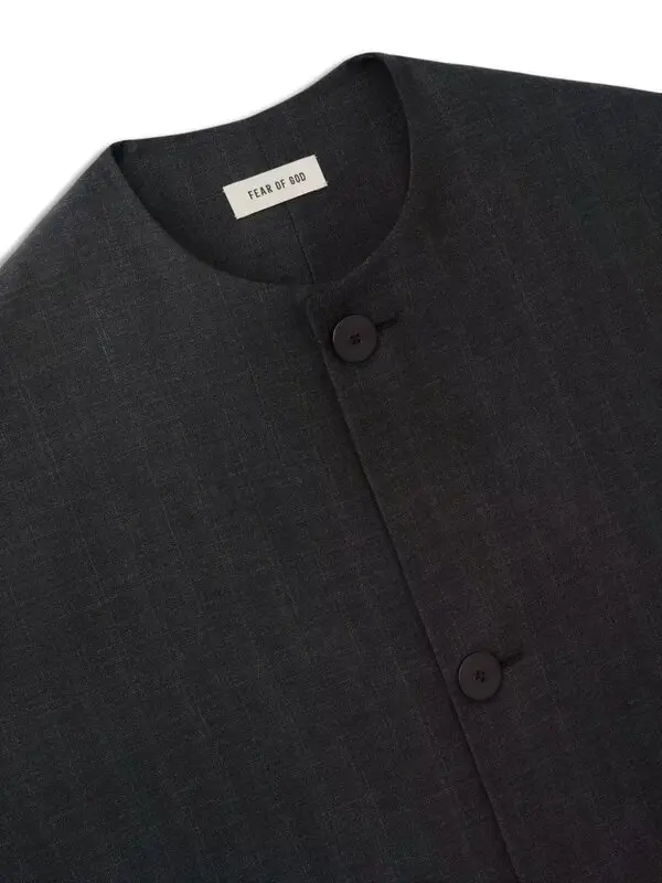 Fear Of God Striped Collarless Jacket
