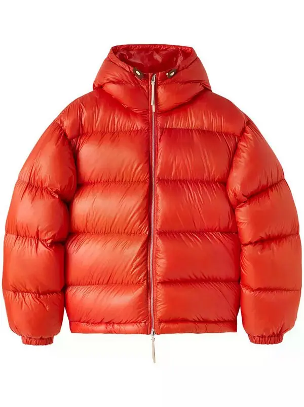 JIL SANDER Long-sleeve Padded Hooded Jacket - Red