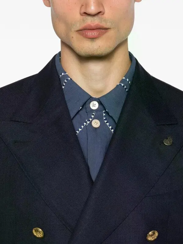GABRIELE PASINI Double-breasted Blazer - Blue