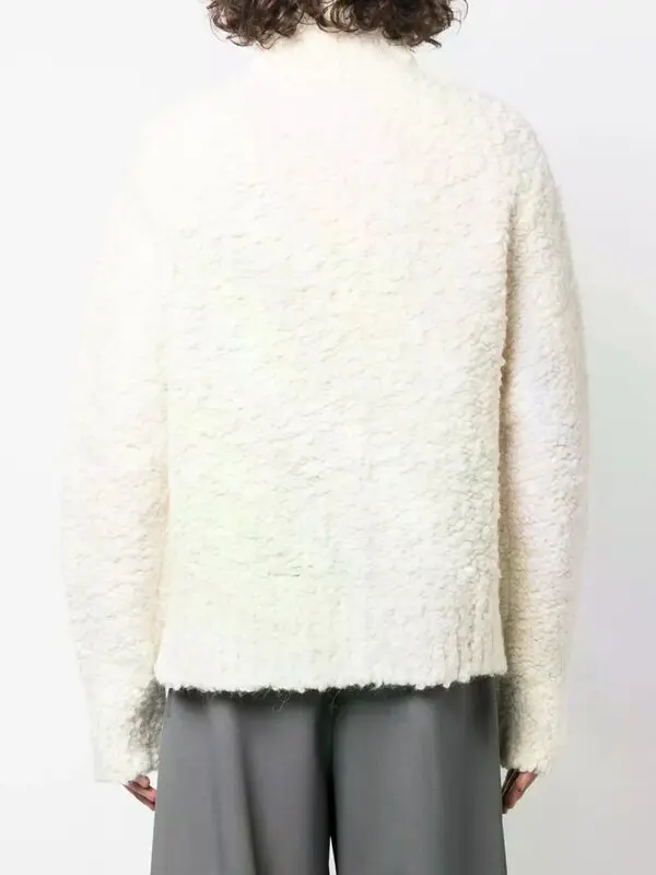 JIL SANDER Shearling Zip-up Jacket - Neutrals