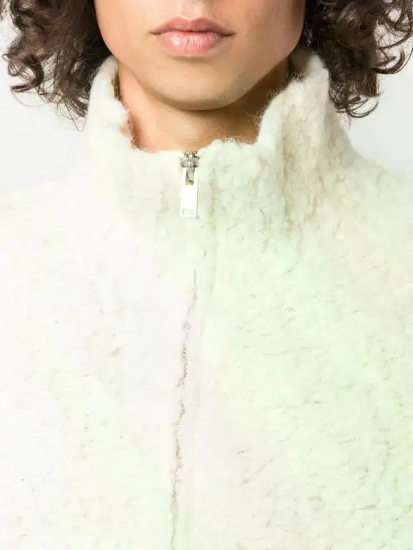 JIL SANDER Shearling Zip-up Jacket - Neutrals