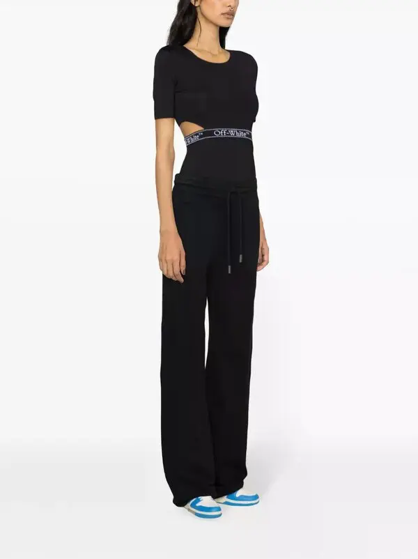 Off-White Logo Tape Open Back T-shirt