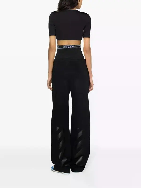 Off-White Logo Tape Open Back T-shirt