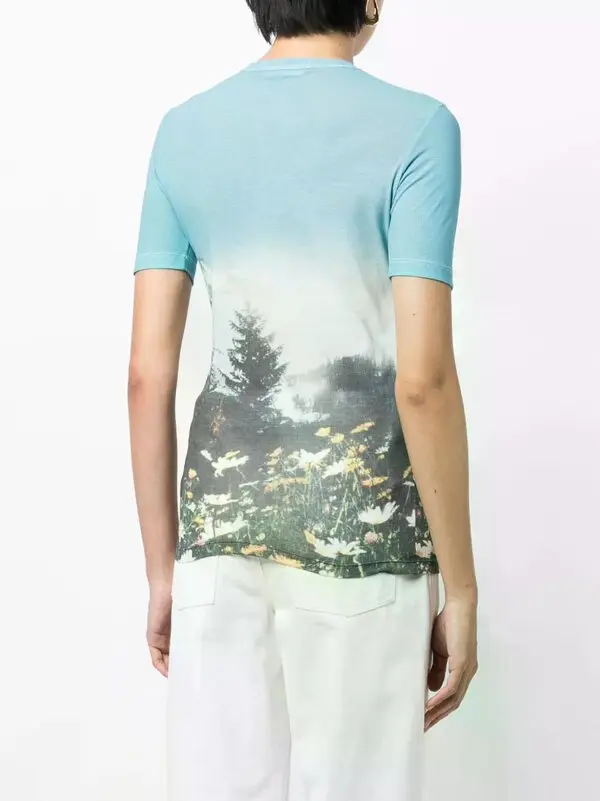 JIL SANDER Graphic-print Cotton T-shirt