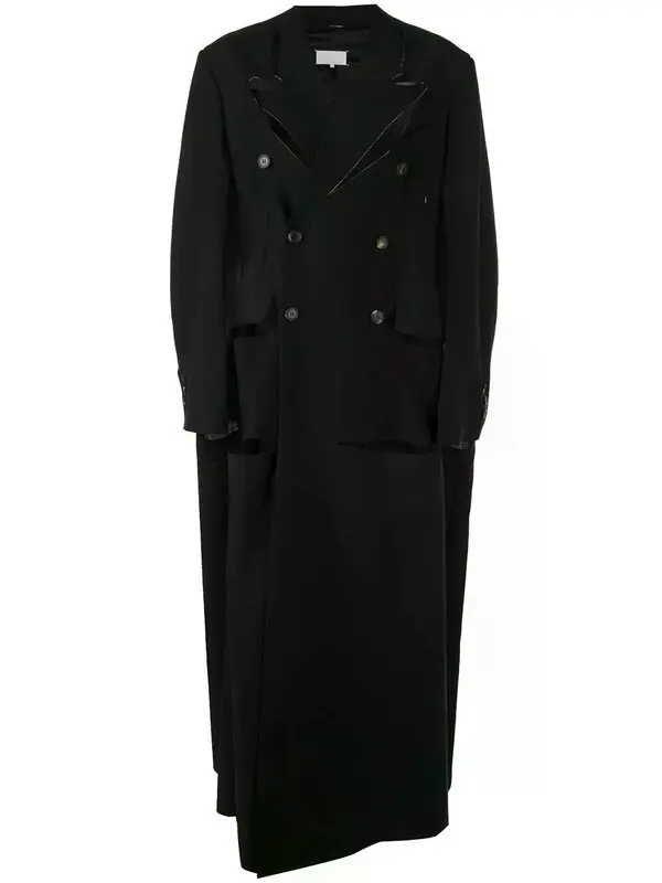MAISON MARGIELA Deconstructed Double-breasted Raw Coat