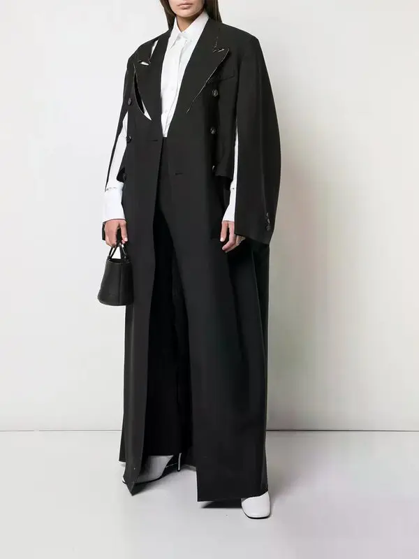MAISON MARGIELA Deconstructed Double-breasted Raw Coat