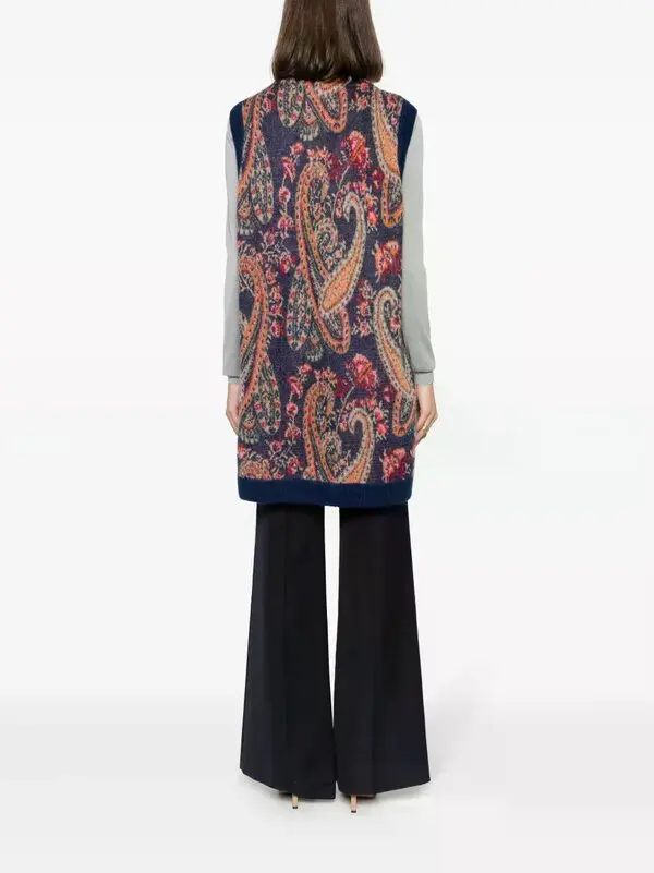 Etro Paisley Intarsia-knit Vest
