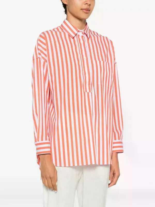 ARCHIVIO '67 Striped Long-sleeved Shirt