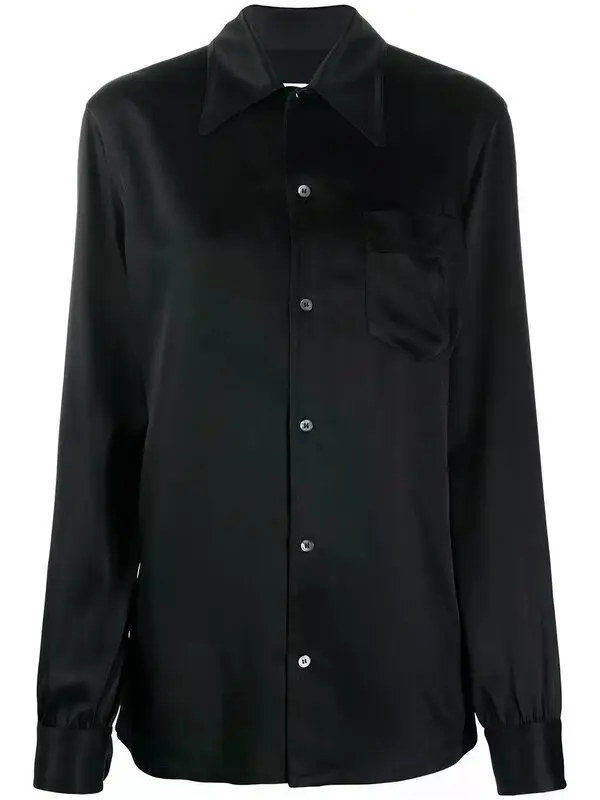 MAISON MARGIELA Satin Long-sleeve Shirt