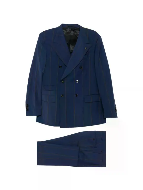 GABRIELE PASINI Striped Double-breasted Suit